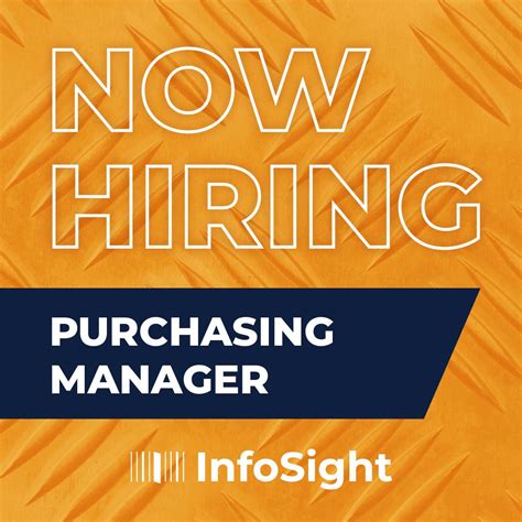 Jobopening Infosightcareers Purchasingmanager Infosight Corporation