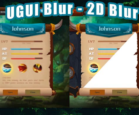 Artstation Ugui Blur 2d Blur Unity Tools Game Assets