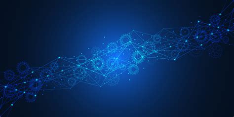 점과 선을 연결하는 추상기술 배경 글로벌 네트워크 연결 인터넷 기술 및 디지털 통신 개념 0명에 대한 스톡 벡터 아트 및 기타