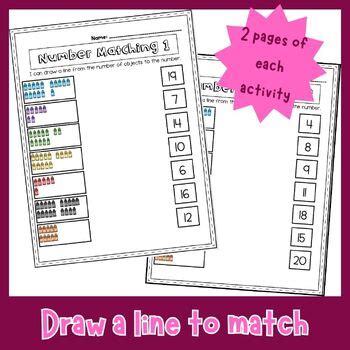 Numbers Matching And Writing By Mrs Katelyn Lewis TPT