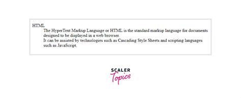 Tag In Html Scaler Topics