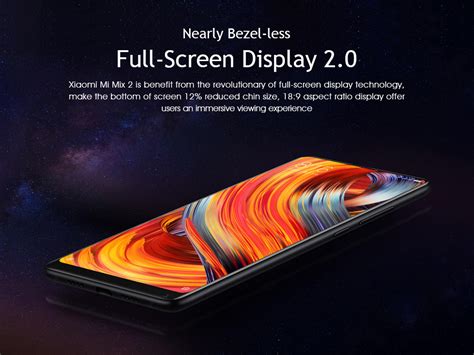 Xiaomi Mi Mix 2 5 99 Inch 6GB 256GB Smartphone Black