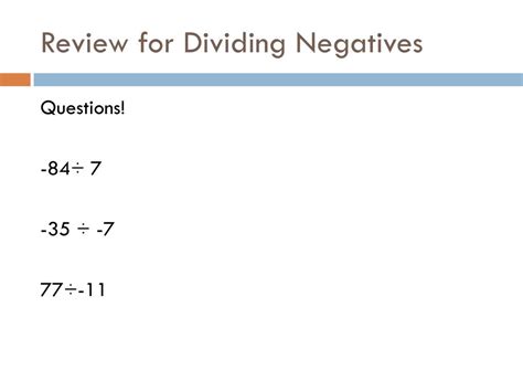 PPT Adding Subtracting Multiplying And Dividing Negatives PowerPoint Presentation ID 6559587