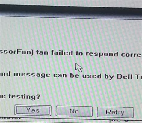 Processor Fan Error Code 2000 0511