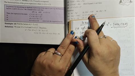 Factorisation Ncert Maths Class 8 Chapter 14 Exercise 14 2 How To Factorise The Expression