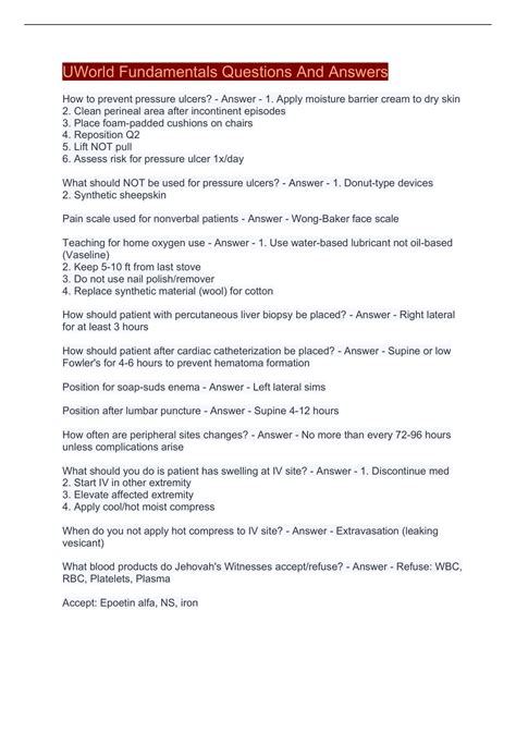 Uworld Fundamentals Questions And Answers 2022 2023 Uworld Fundamentals Stuvia Us