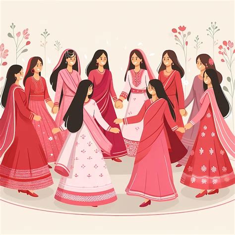 Premium Photo Teej Wedding Festival Saree Nepal Fashion Dashain