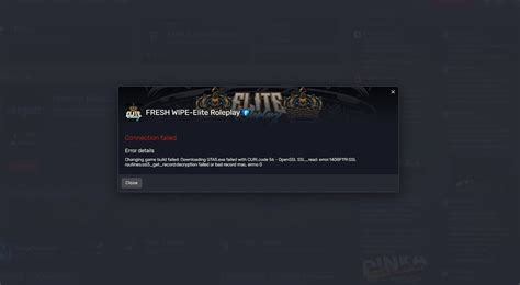 FiveM Connection Failed Error When Trying To Connect To Server FiveM Client Support Cfx Re