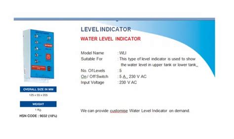 Water Level Indicator Water Indicators Latest Price Manufacturers Suppliers