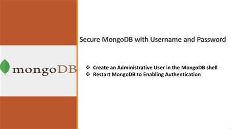Secure Mongodb With Username And Password Spark By Examples
