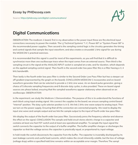 Digital Communications