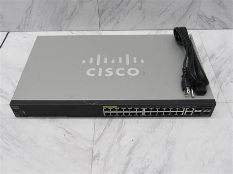 Cisco SG350X 24P K9 24 Port Gigabit PoE Managed Network Switch W 4x 10G Ports For Sale Online