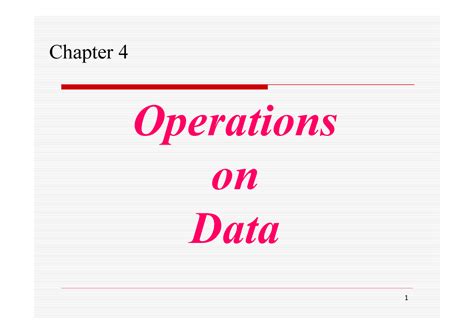 Cos1521 Foundation Of Computer Science Chapter 04 Chapter 4