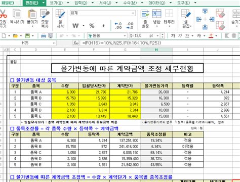 공공조달 물품구매 계약금액 조정 신청서 양식 크몽
