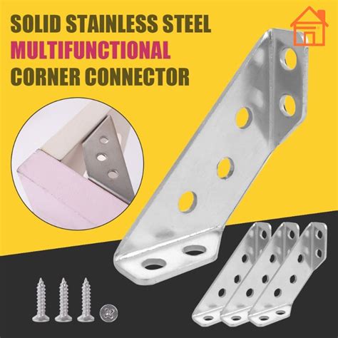 Triangular Support Silver Aluminum Corner Brackets Corner Fitting