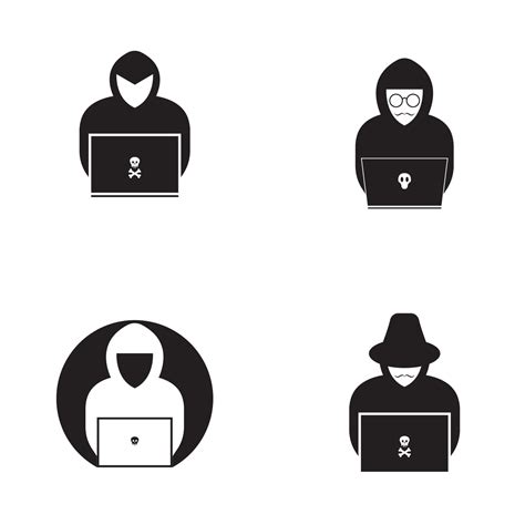 Hacker Icon Logo Vector Background 6221377 Vector Art At Vecteezy