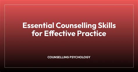Counselling Psychology • Psychology Town