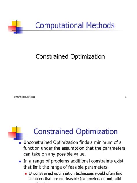 Constrained Optimization Mathematical Optimization Linear Programming