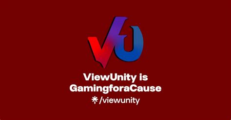 Viewunity Is Gamingforacause Twitter Facebook Twitch Linktree