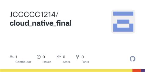 GitHub JCCCCC1214 Cloud Native Final