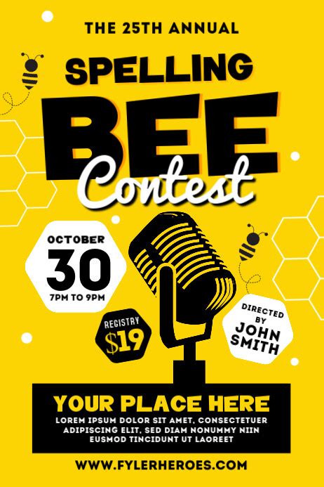Copy Of Spelling Bee Contest Postermywall