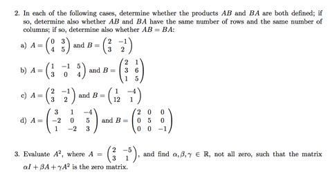 Solved In Each Of The Following Cases Determine Whether The Chegg