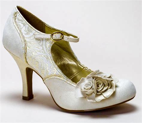 Uk Womens Shoes Ruby Shoo Emily Cream Gold 30lx