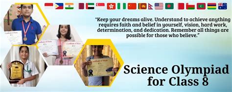 Science Olympiad For Class 8 Exam Date Registration Syllabus