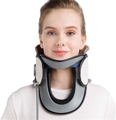 Ssdddlzeq Adjustable Inflatable Neck Brace Collar Optimal Cervical