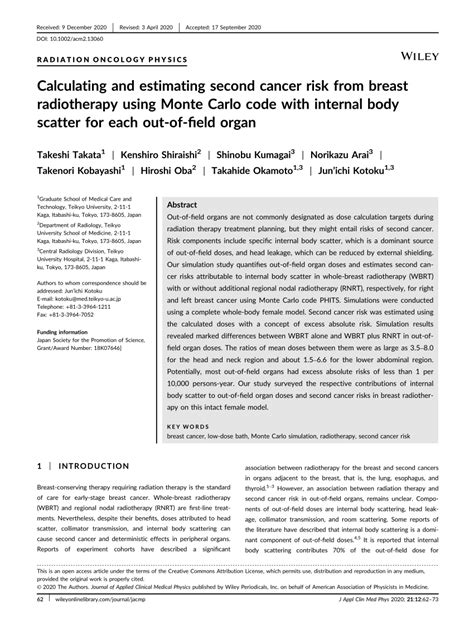 Pdf Calculating And Estimating Second Cancer Risk From Breast Radiotherapy Using Monte Carlo