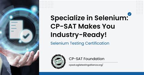 Agile Testing Alliance On Linkedin Cp Sat Foundation