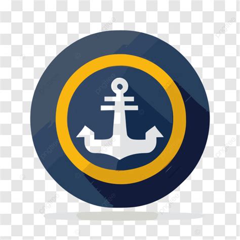 파란색과 노란색 앵커 아이콘 벡터 흰색 바탕에 해군의 단순한 다채로운 아이콘 그림자 없음 작은 프레임 중앙 Png 일러스트 및 벡터 에 대한 무료 다운로드 Pngtree