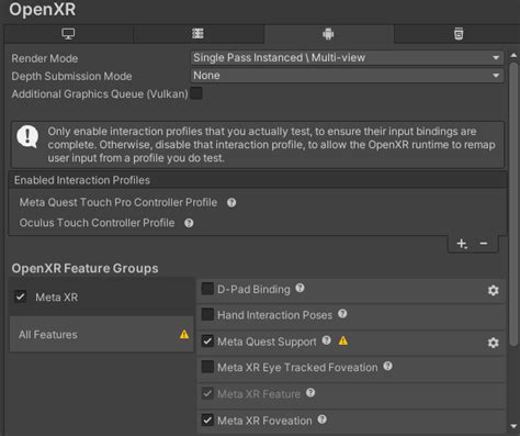 Unity Question Openxr Rvrdev