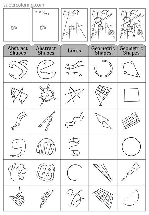 Kandinsky Style Drawing Prompt Free Printable Puzzle Games