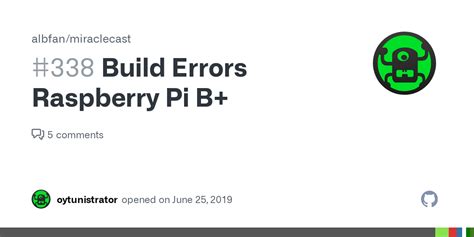 Build Errors Raspberry Pi B Issue 338 Albfan Miraclecast GitHub