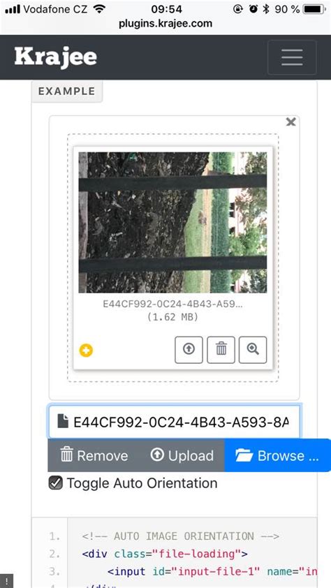 autoorientimage not working with ios on iphone · issue 1269 · kartik v bootstrap fileinput · github