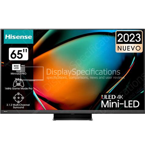64.5" Hisense 65U8K - Specifications