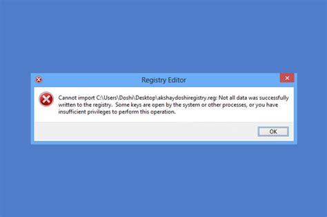 3 Ways To Quickly Fix Registry Editors Cannot Import Error