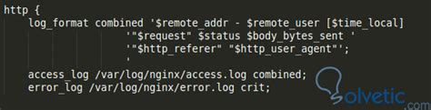 Nginx Módulo Logs Solvetic