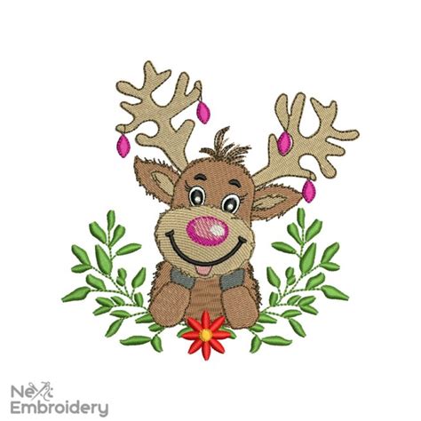 Cute Deer Embroidery Designs Nextembroidery