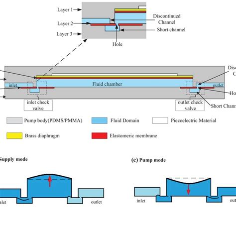 Schematic Diagram And Working Principles Of The Micropump A The