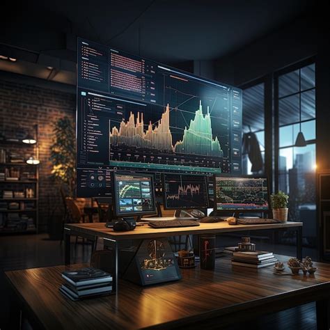 Premium AI Image A Computer Screen Shows A Graph Of Graph Graph