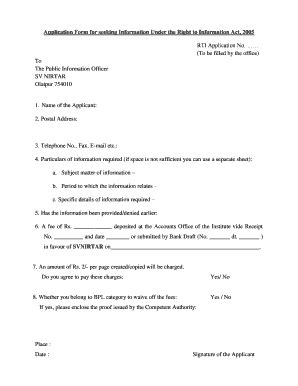 Fillable Online Rti Form Filliable Fax Email Print PdfFiller