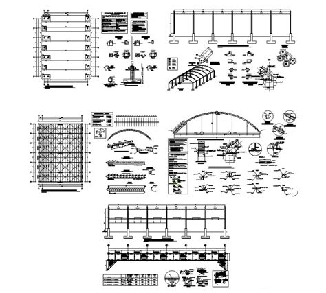 Column Roof And Beam Structure Detail Cad Construction 2d View Layout File In Autocad Format