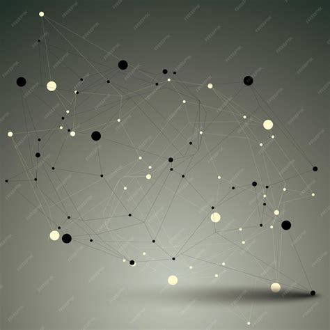 Premium Vector Geometric Abstract 3d Complicated Lattice Object Vector Asymmetric Element