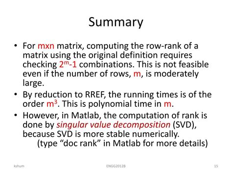 PPT ENGG B Lecture Rank And Matrix Multiplication PowerPoint Presentation ID