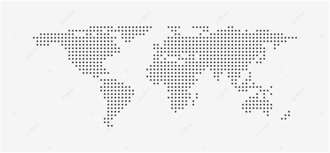 Abstract World Map With Dots Nasa Elements North Flat Asia Vector
