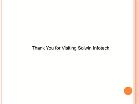 Solwin Infotech PPT