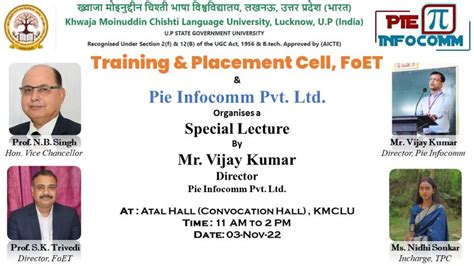 Training University Language Lecture Kmclu Trainingandplacementcellkmclu Training And