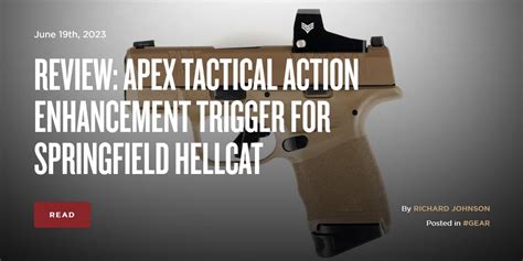 Review Apex Tactical Action Enhancement Trigger For Springfield Hellcat The Armory Life Forum